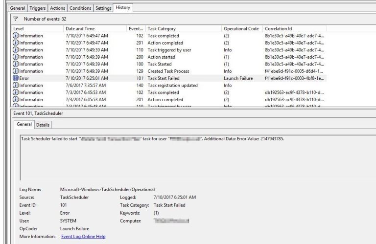 Task Scheduler failed to start: 2147943785 – Jim Salasek's SQL Server Blog