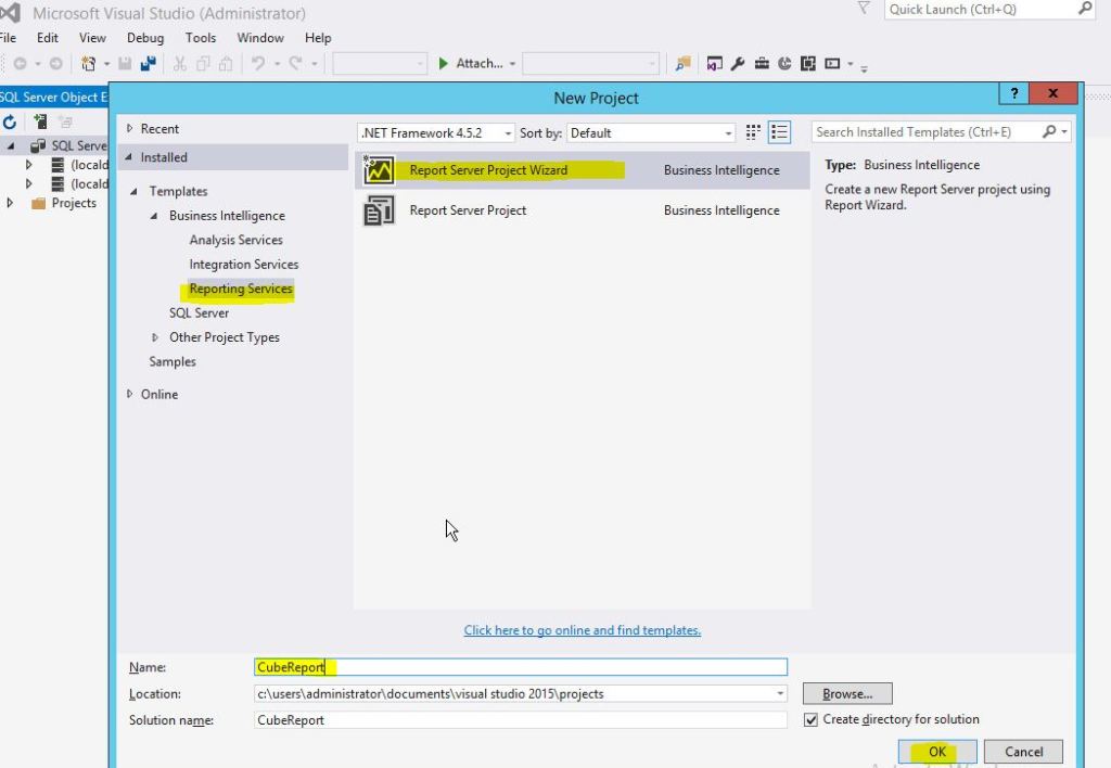 Create your first SSRS report using wizard – Jim Salasek's SQL Server Blog