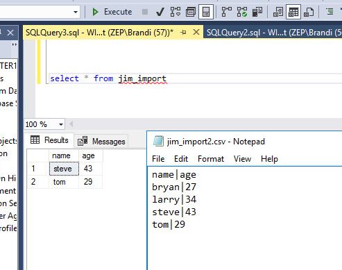 Quickly load data with Bulk Insert – Jim Salasek's SQL Server Blog