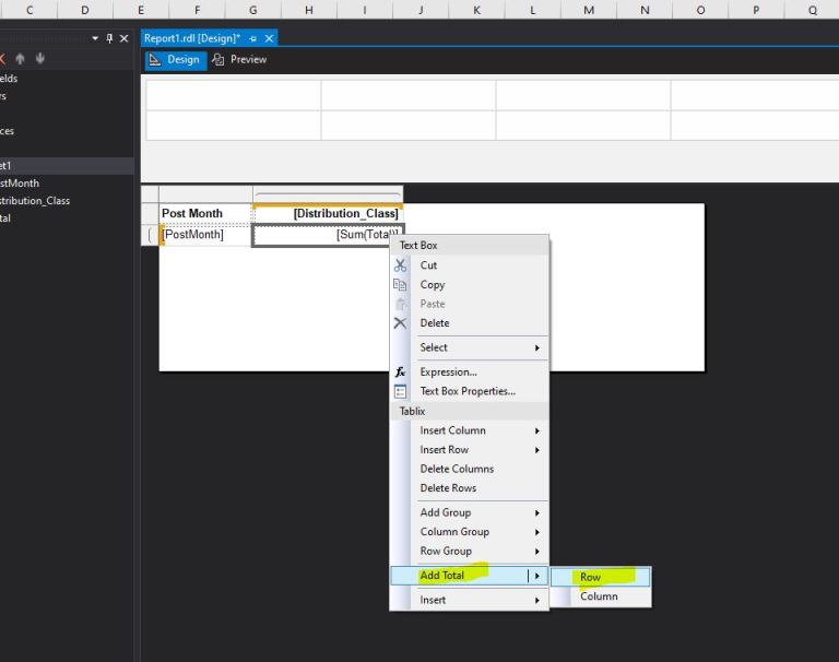 SSRS – Matrix Report – Jim Salasek's SQL Server Blog